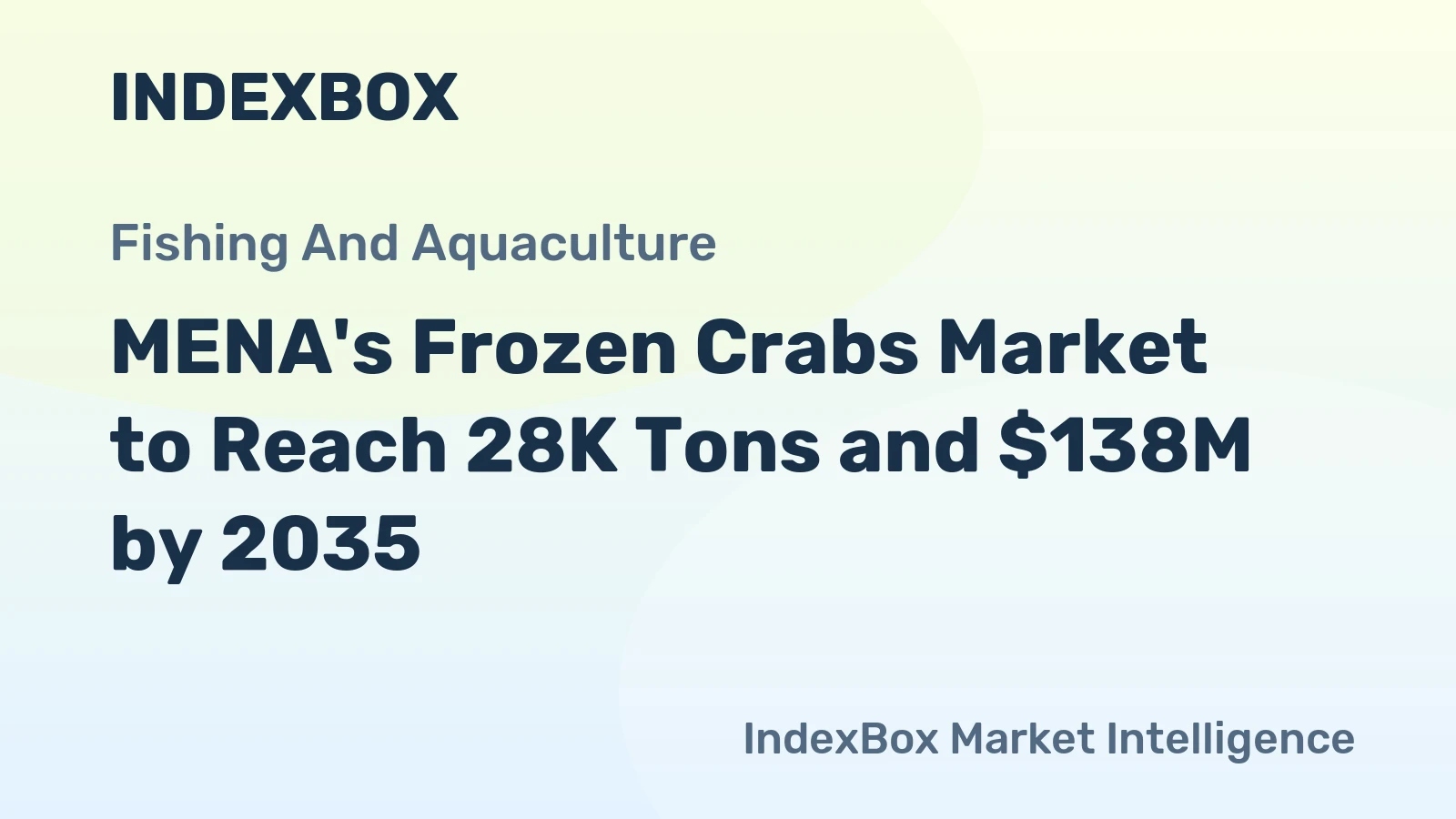 MENA's Frozen Crabs Market to Reach 28K Tons and $138M by 2035