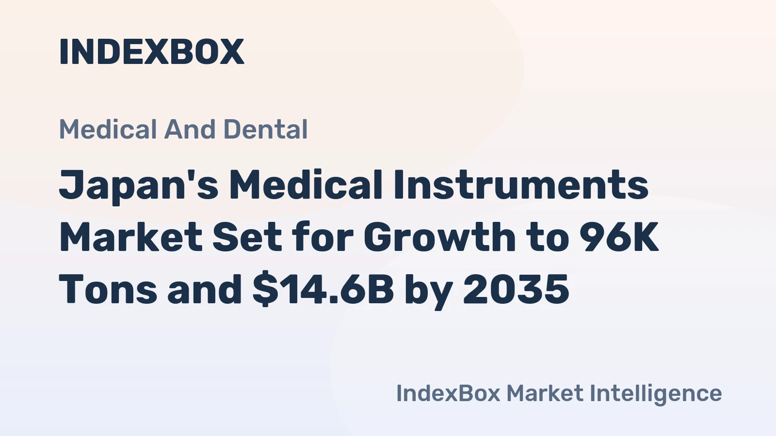 Japan's Medical Instruments Market Set for Growth to 96K Tons and $14.6B by 2035