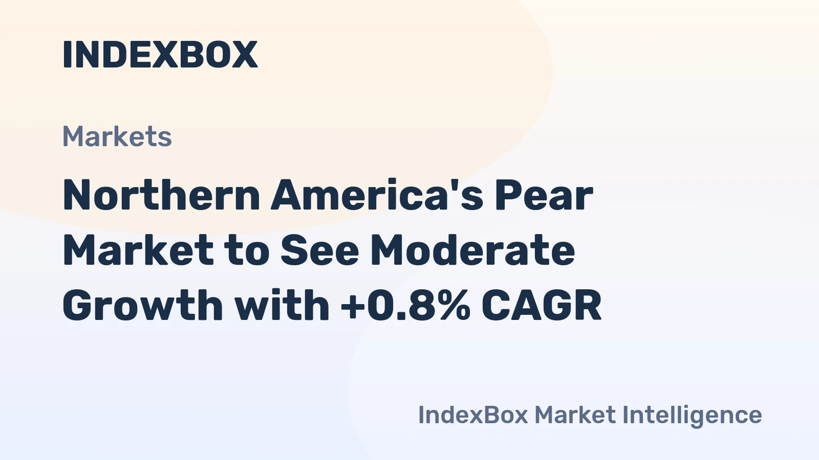 Northern America's Pear Market to See Moderate Growth with +0.8% CAGR