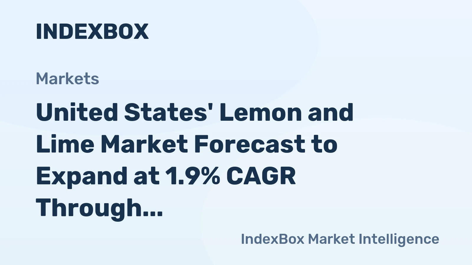 United States' Lemon and Lime Market Forecast to Expand at 1.9% CAGR Through 2035