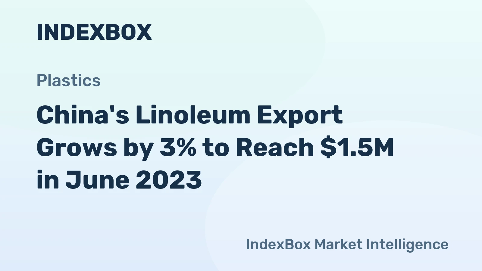 China's Linoleum Export Grows by 3% to Reach $1.5M in June 2023