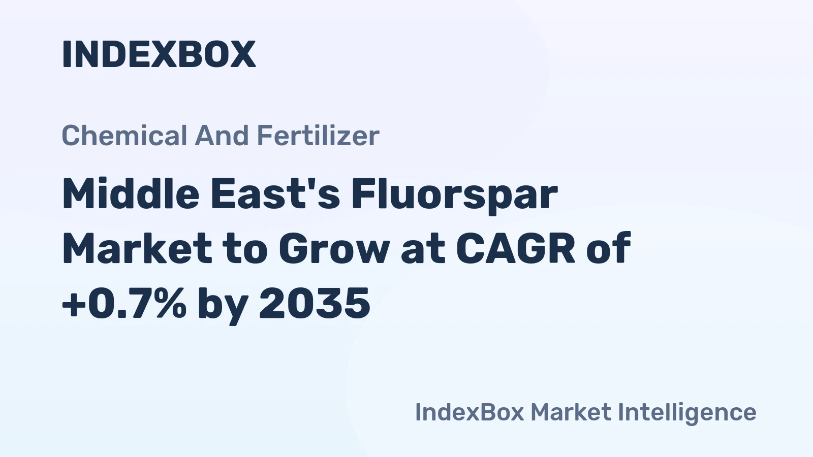 Middle East's Fluorspar Market to Grow at CAGR of +0.7% by 2035