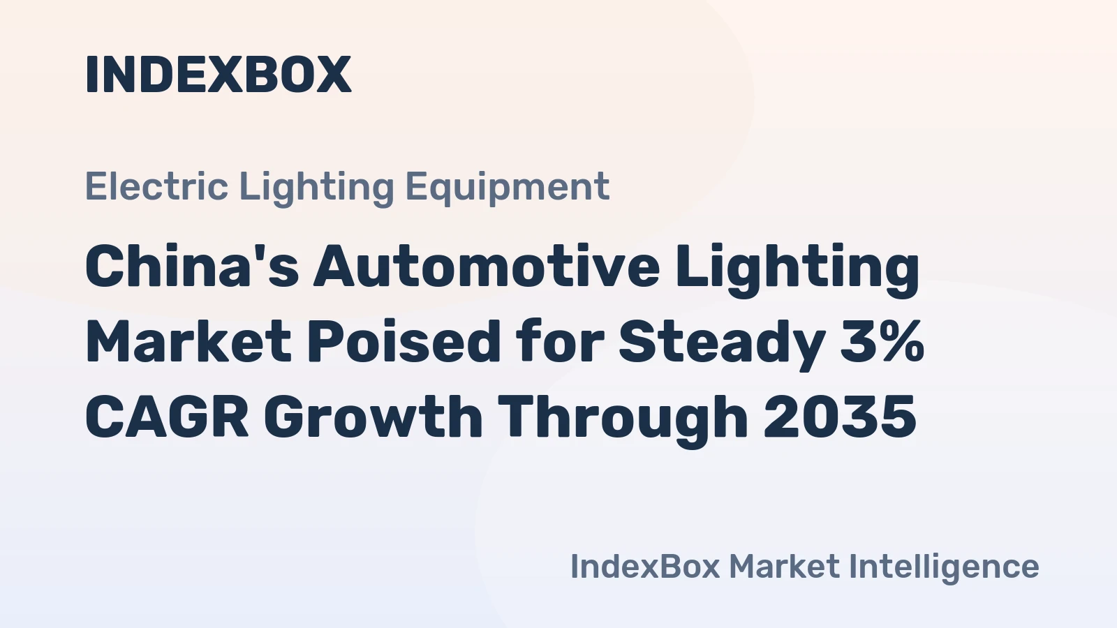 China's Automotive Lighting Market Poised for Steady 3% CAGR Growth Through 2035