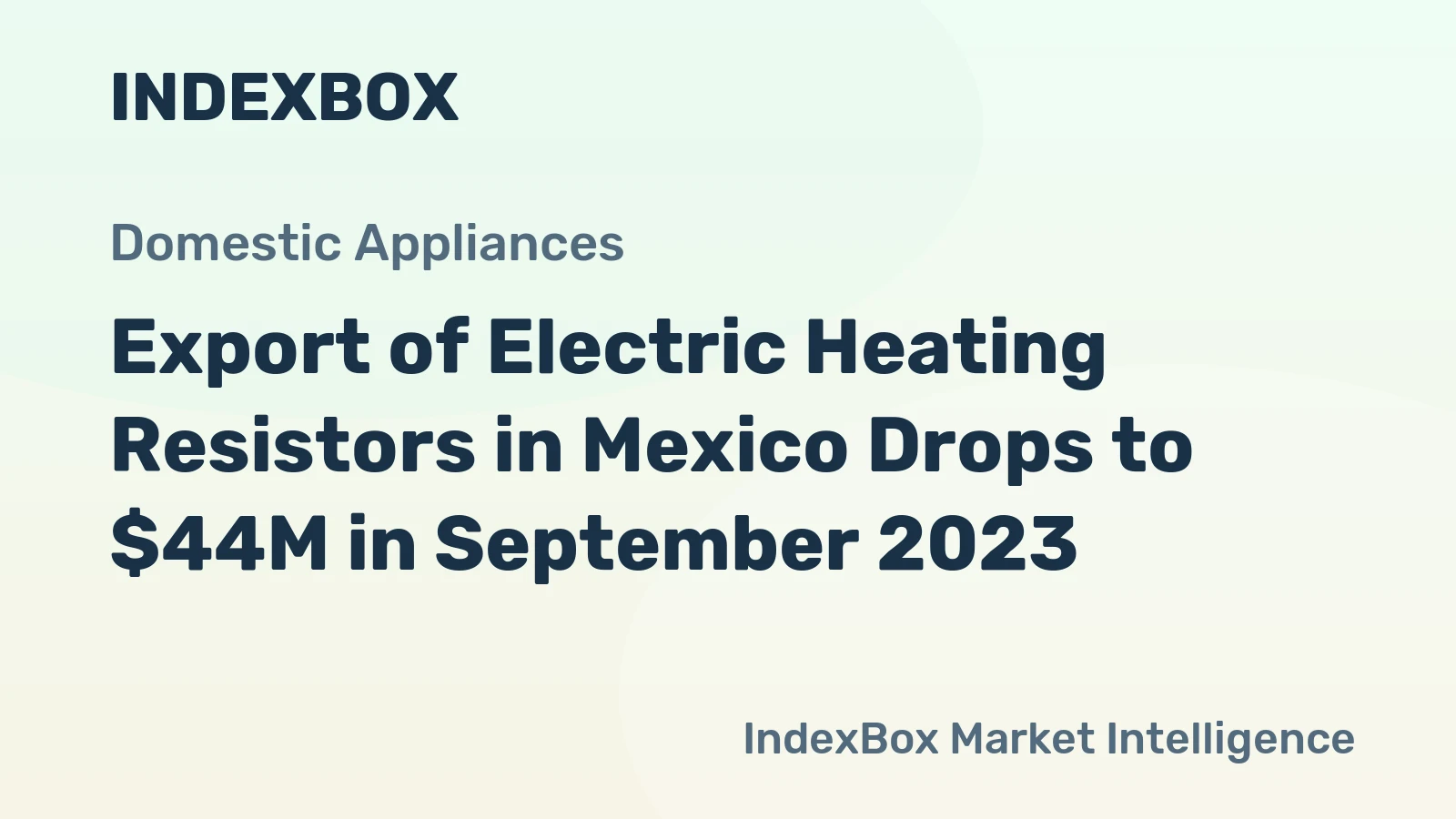 Export of Electric Heating Resistors in Mexico Drops to $44M in September 2023
