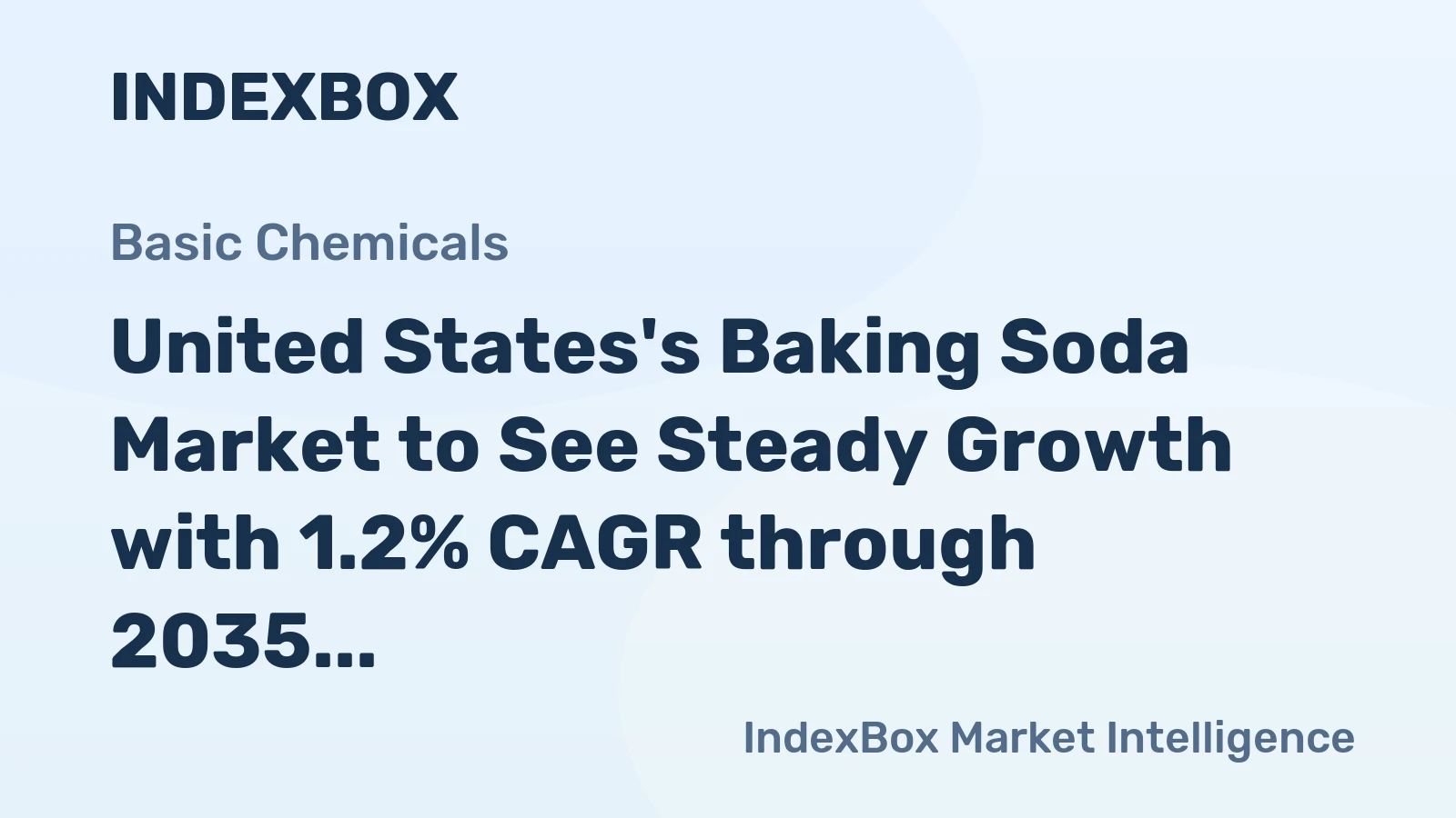 United States's Baking Soda Market to See Steady Growth with 1.2% CAGR through 2035