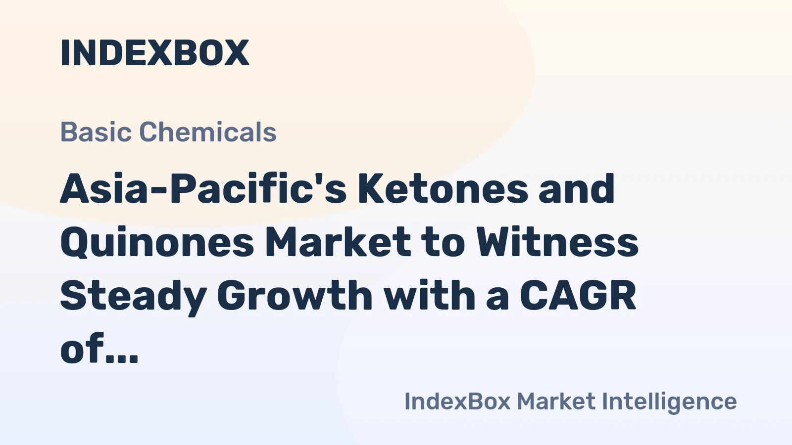 Asia-Pacific's Ketones and Quinones Market to Witness Steady Growth with a CAGR of 2.1% by 2035