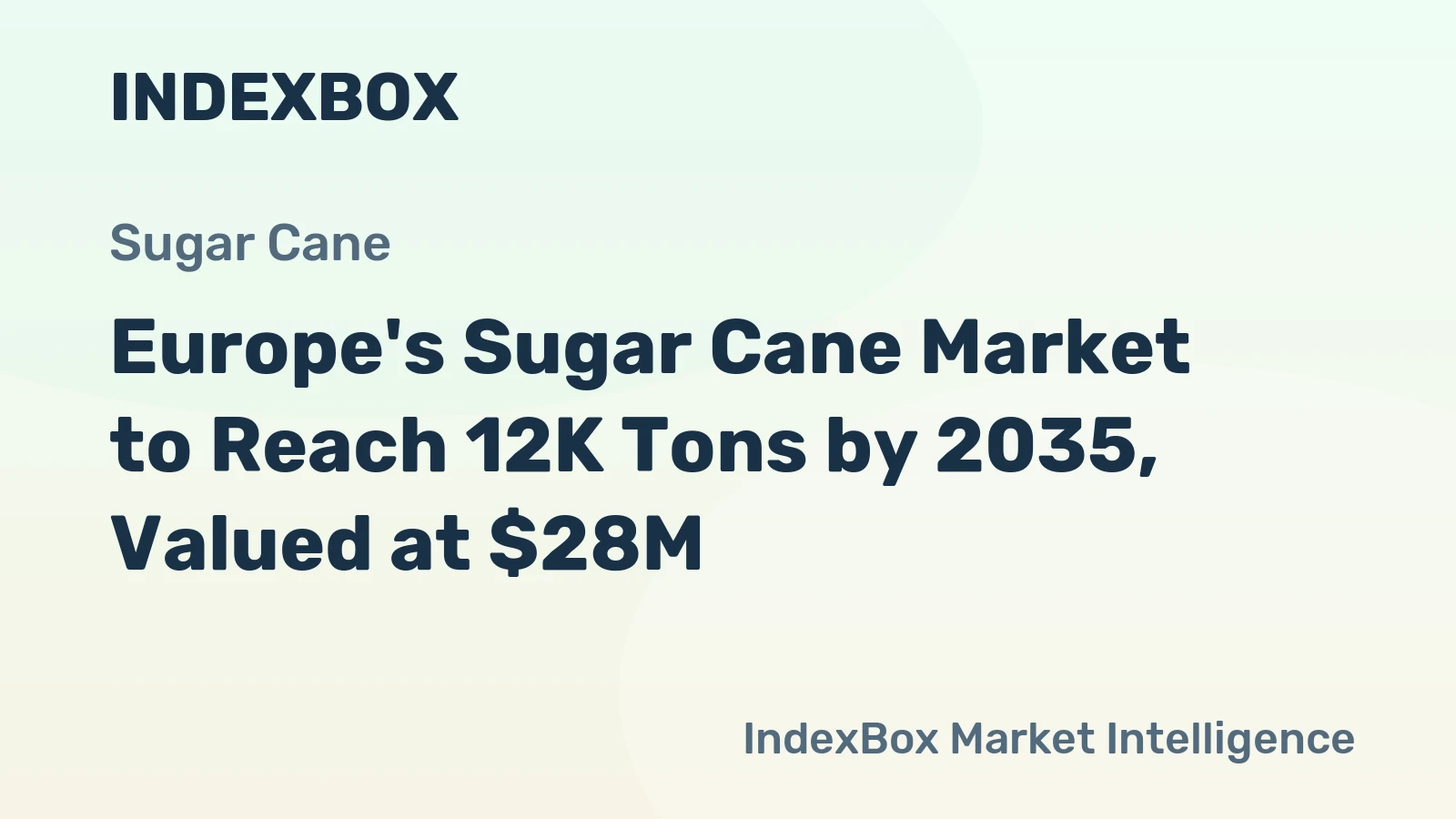 Europe's Sugar Cane Market to Reach 12K Tons by 2035, Valued at $28M