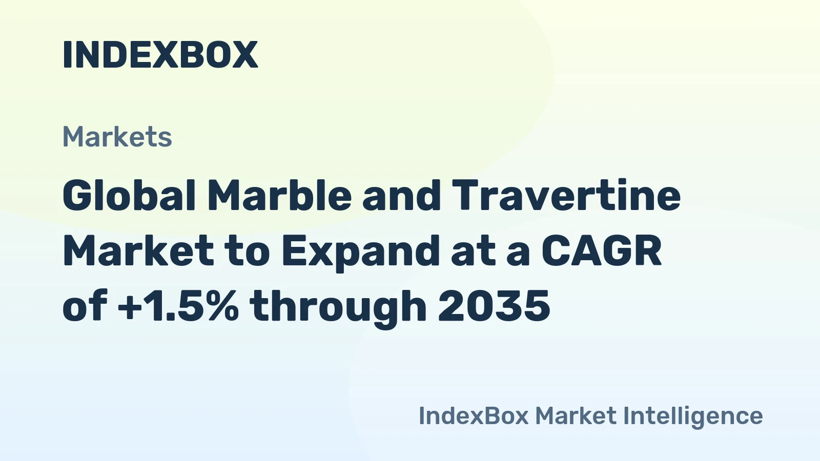 Global Marble and Travertine Market to Expand at a CAGR of +1.5% through 2035