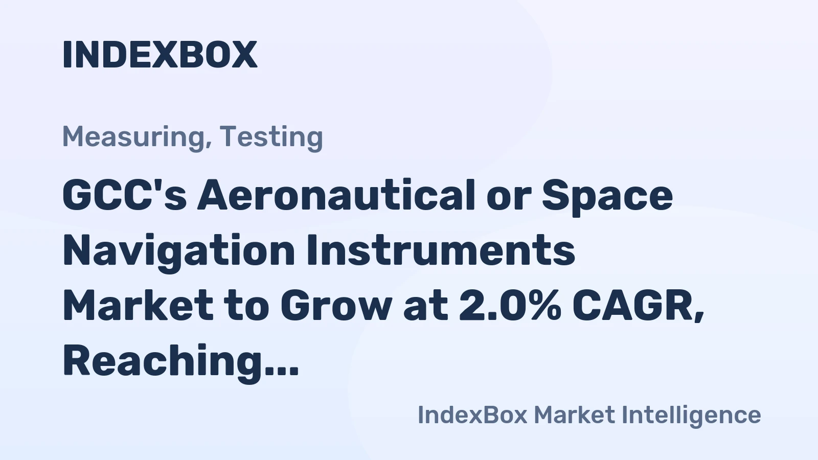 GCC's Aeronautical or Space Navigation Instruments Market to Grow at 2.0% CAGR, Reaching 106K Units by 2035
