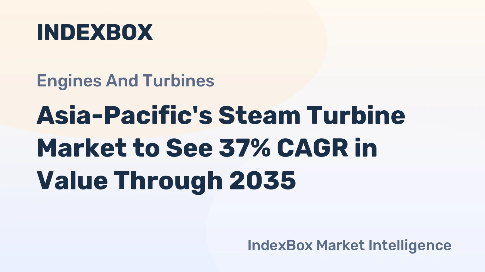 Asia-Pacific's Steam Turbine Market to See 37% CAGR in Value Through 2035
