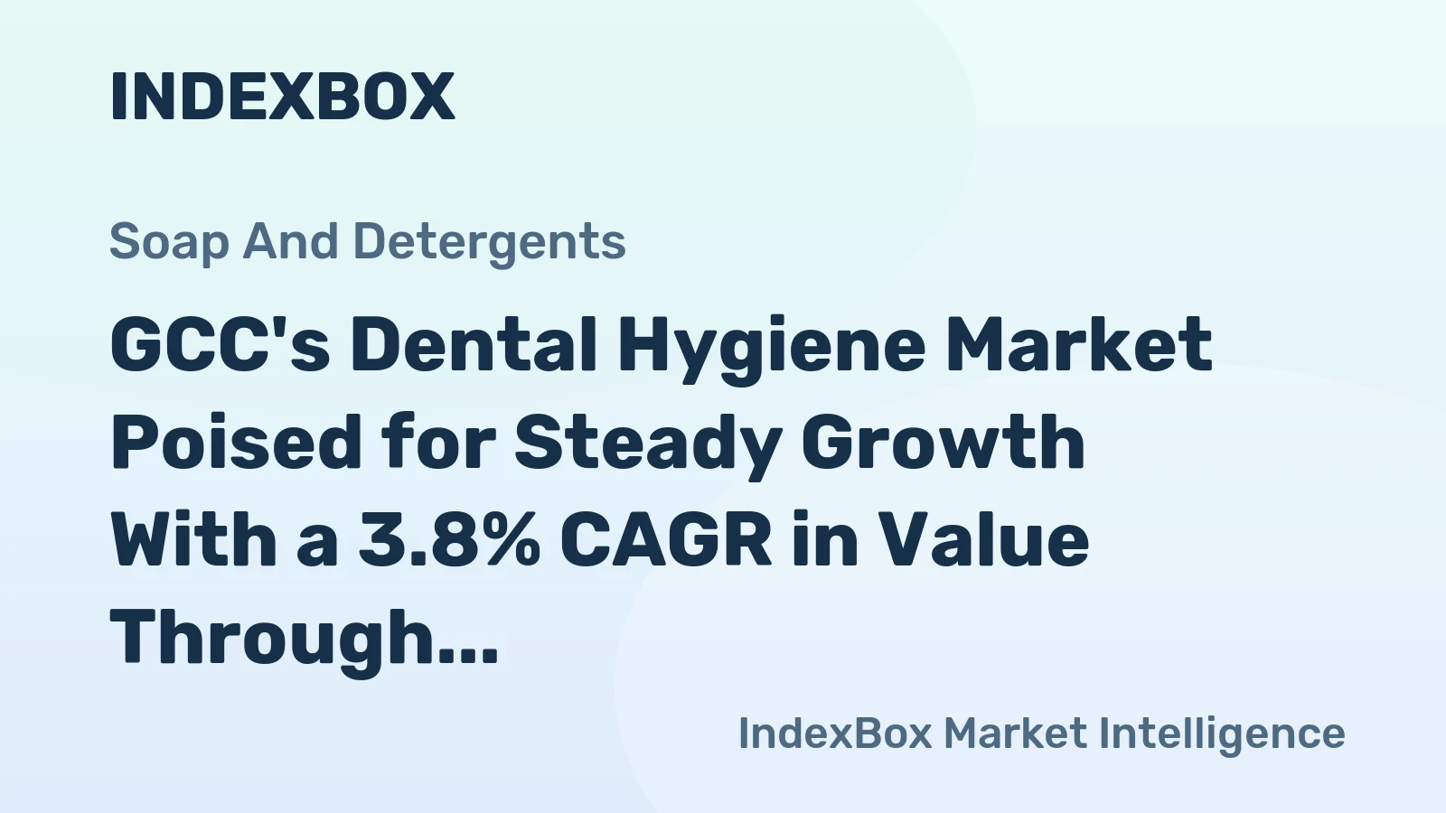 GCC's Dental Hygiene Market Poised for Steady Growth With a 3.8% CAGR in Value Through 2035