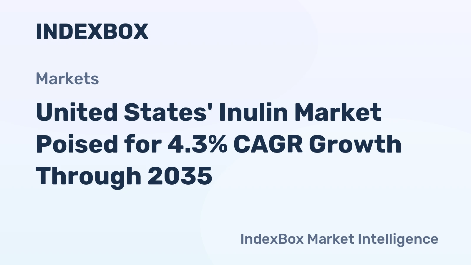 United States' Inulin Market Poised for 4.3% CAGR Growth Through 2035