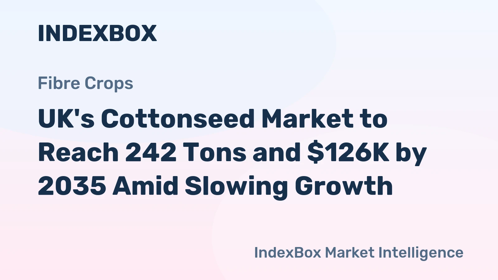 UK's Cottonseed Market to Reach 242 Tons and $126K by 2035 Amid Slowing Growth