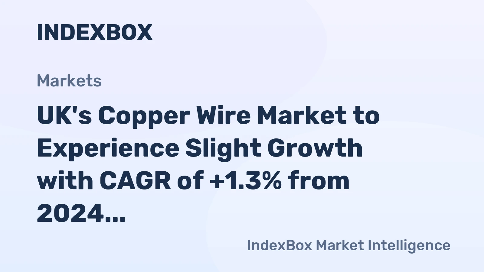 UK's Copper Wire Market to Experience Slight Growth with CAGR of +1.3% from 2024 to 2035