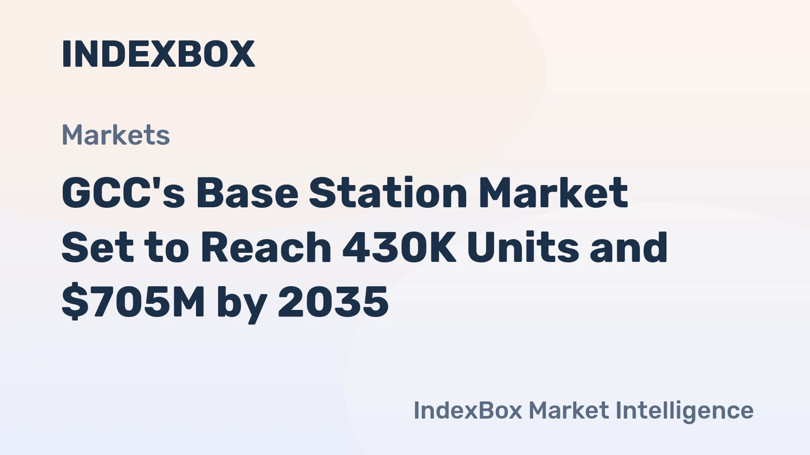 GCC's Base Station Market Set to Reach 430K Units and $705M by 2035