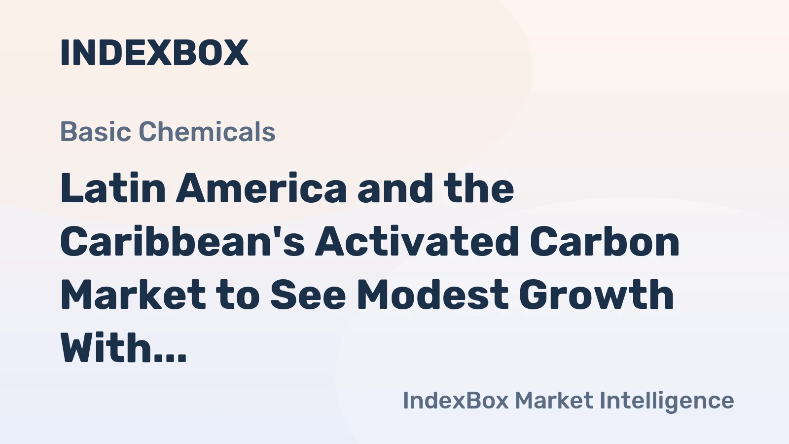 Latin America and the Caribbean's Activated Carbon Market to See Modest Growth With 0.8% CAGR Through 2035