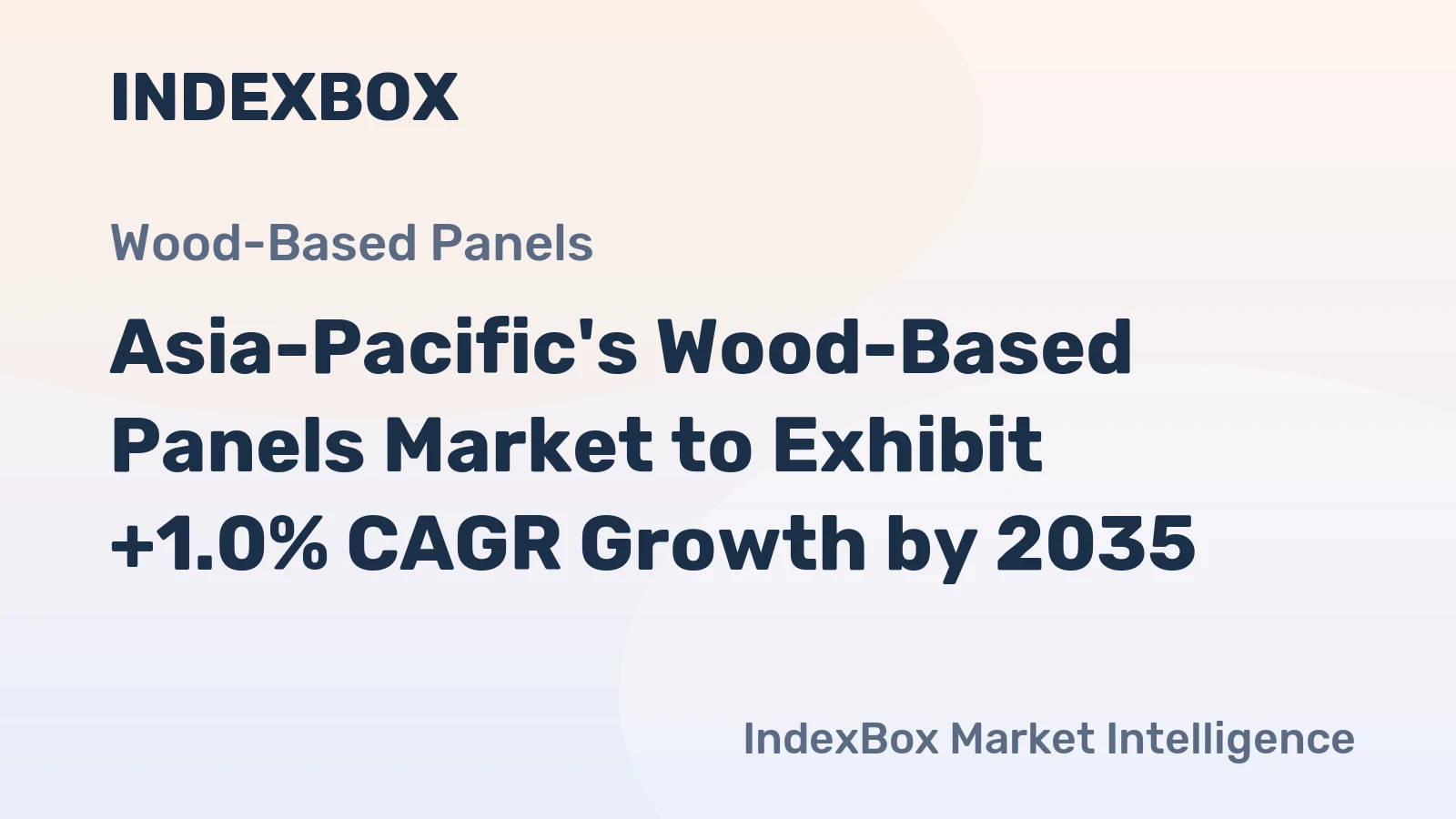 Asia-Pacific's Wood-Based Panels Market to Exhibit +1.0% CAGR Growth by 2035