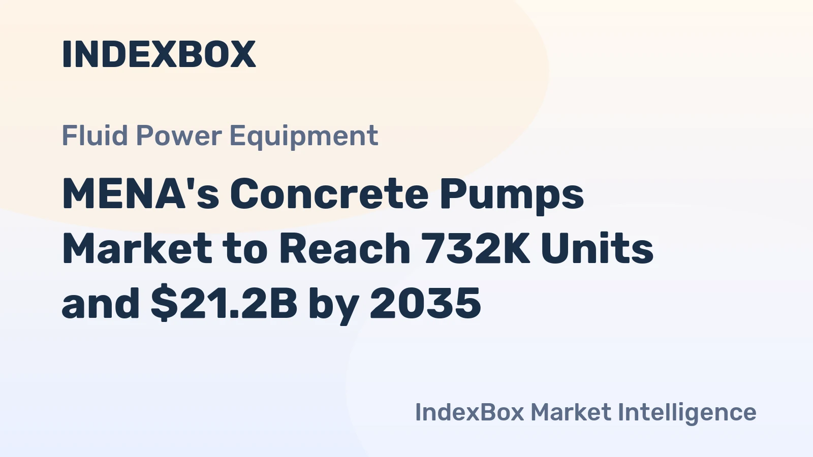 MENA's Concrete Pumps Market to Reach 732K Units and $21.2B by 2035