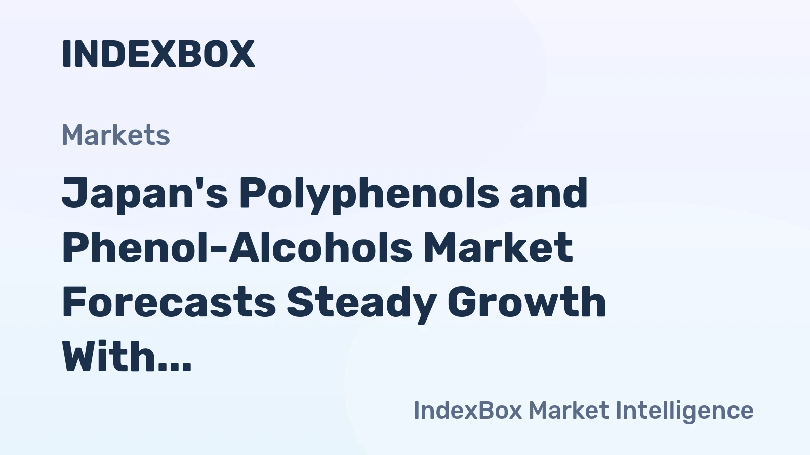Japan's Polyphenols and Phenol-Alcohols Market Forecasts Steady Growth With +0.7% CAGR Through 2035