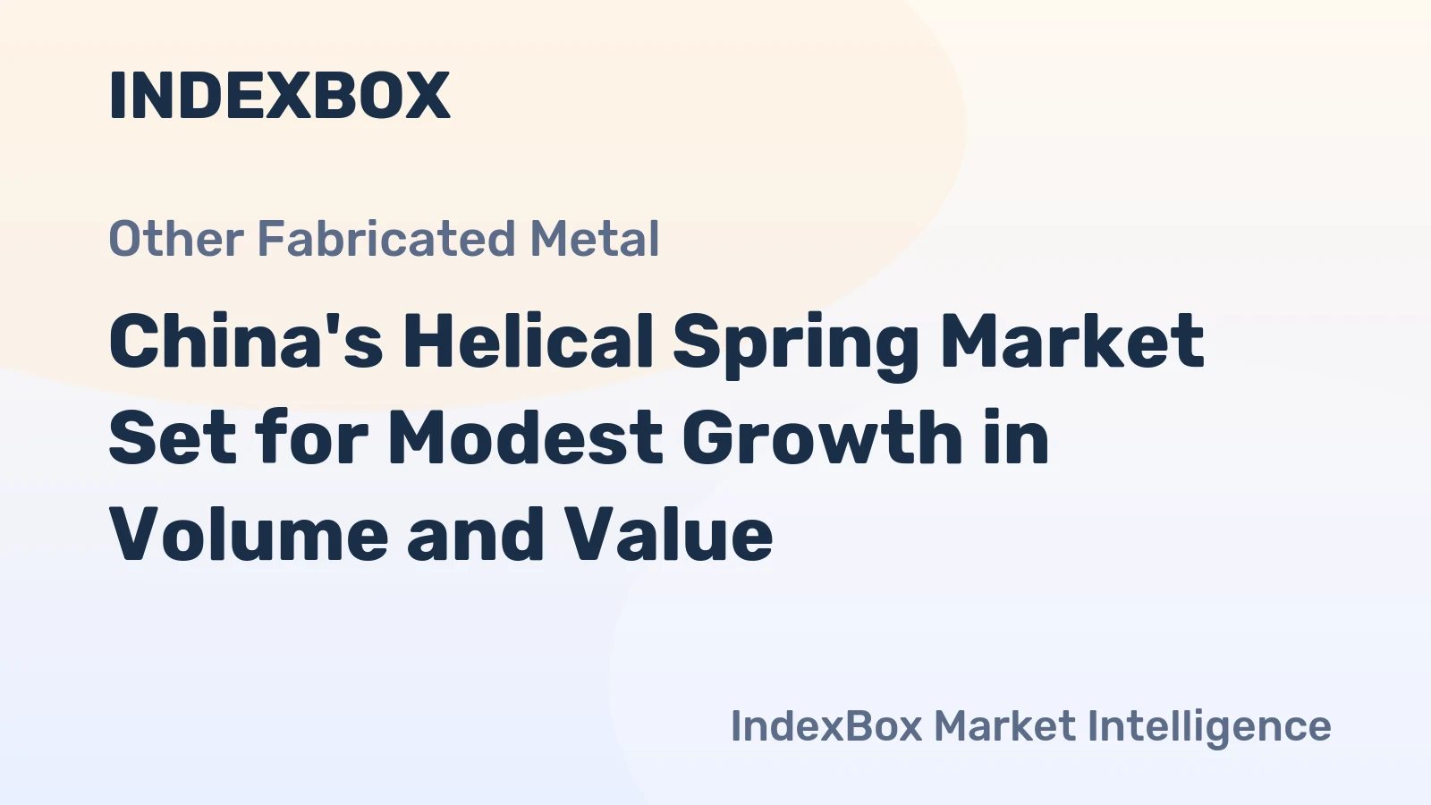 China's Helical Spring Market Set for Modest Growth in Volume and Value