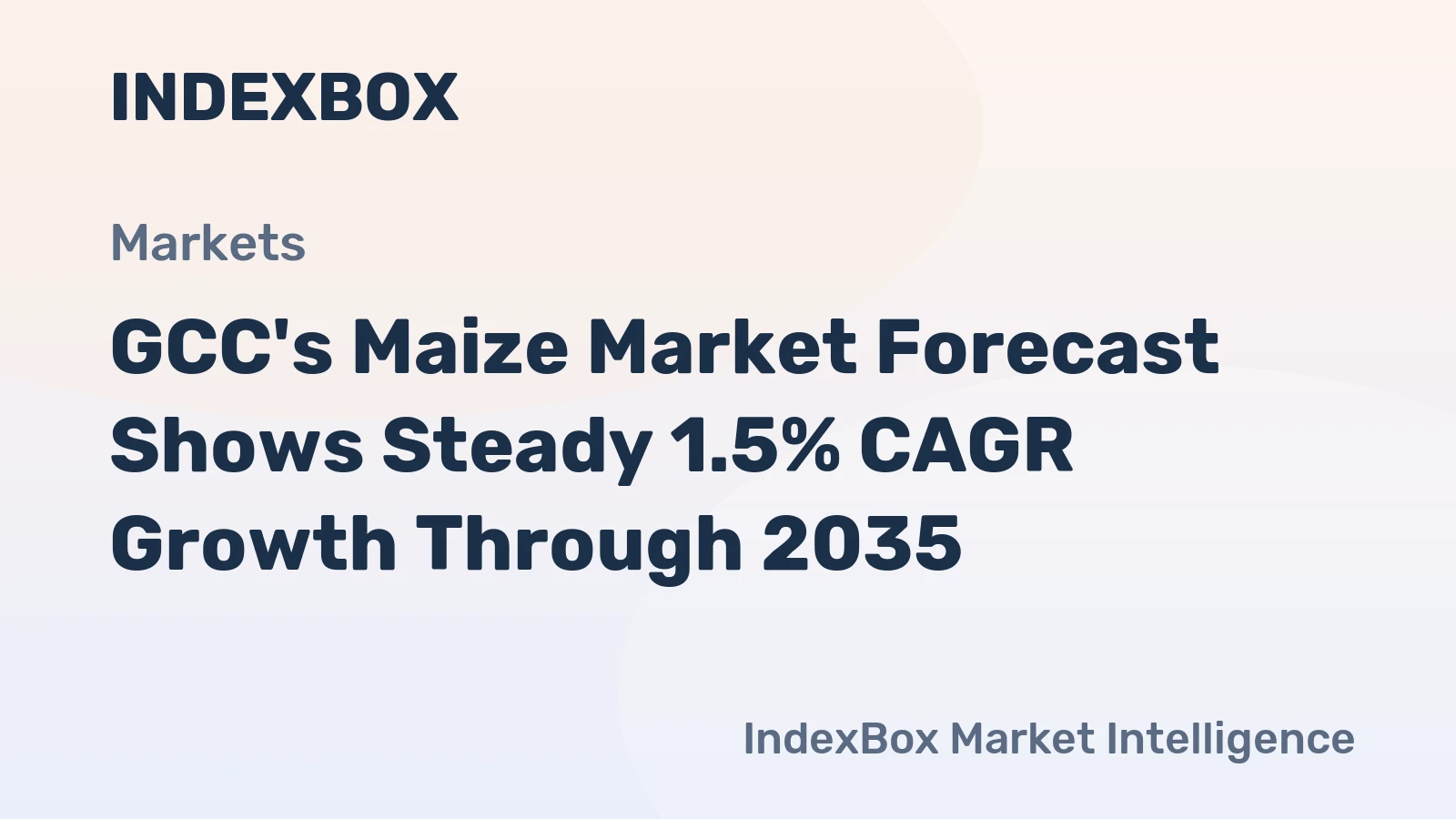 GCC's Maize Market Forecast Shows Steady 1.5% CAGR Growth Through 2035