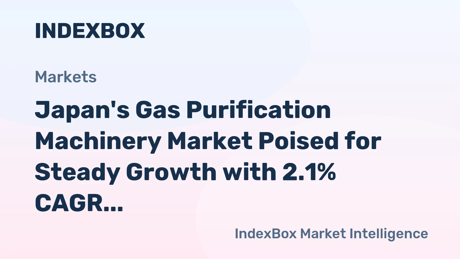 Japan's Gas Purification Machinery Market Poised for Steady Growth with 2.1% CAGR