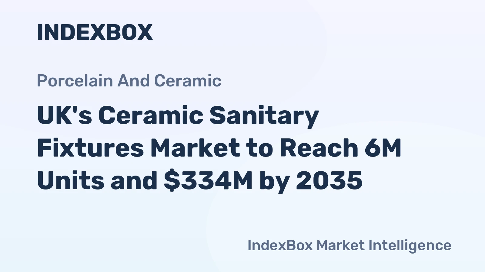 UK's Ceramic Sanitary Fixtures Market to Reach 6M Units and $334M by 2035