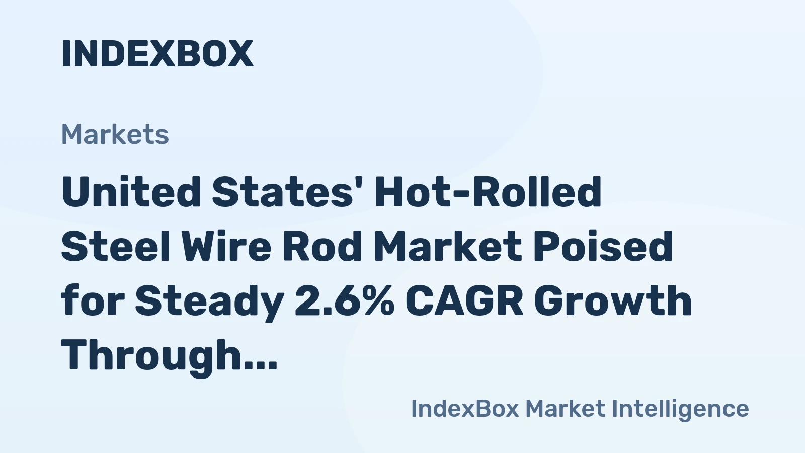 United States' Hot-Rolled Steel Wire Rod Market Poised for Steady 2.6% CAGR Growth Through 2035
