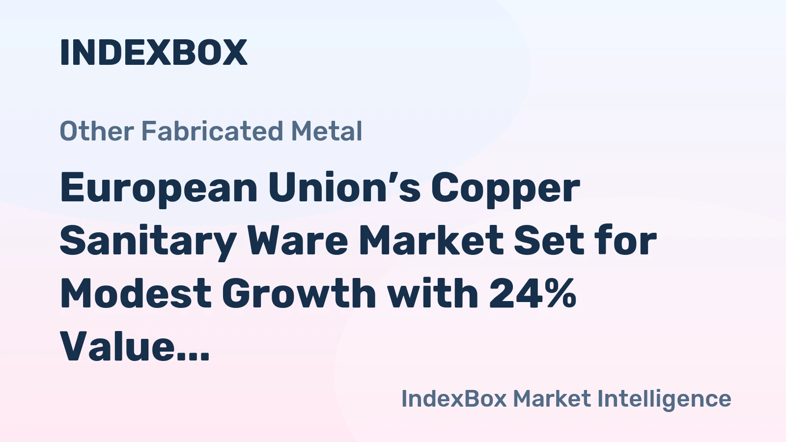 European Union’s Copper Sanitary Ware Market Set for Modest Growth with 24% Value CAGR Through 2035