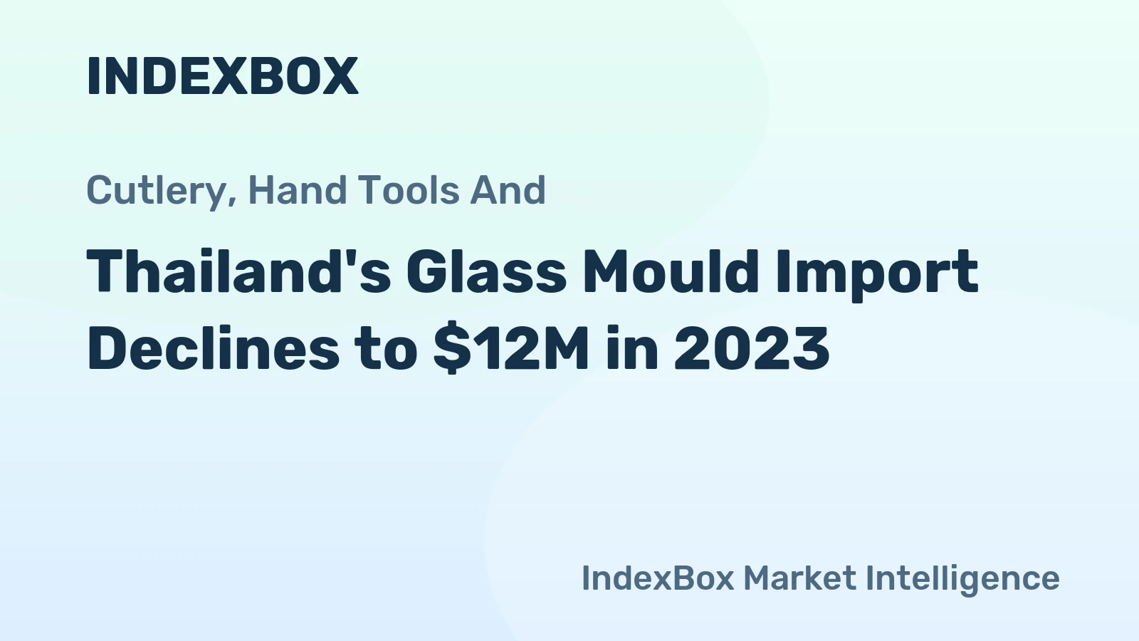 Thailand's Glass Mould Import Declines to $12M in 2023