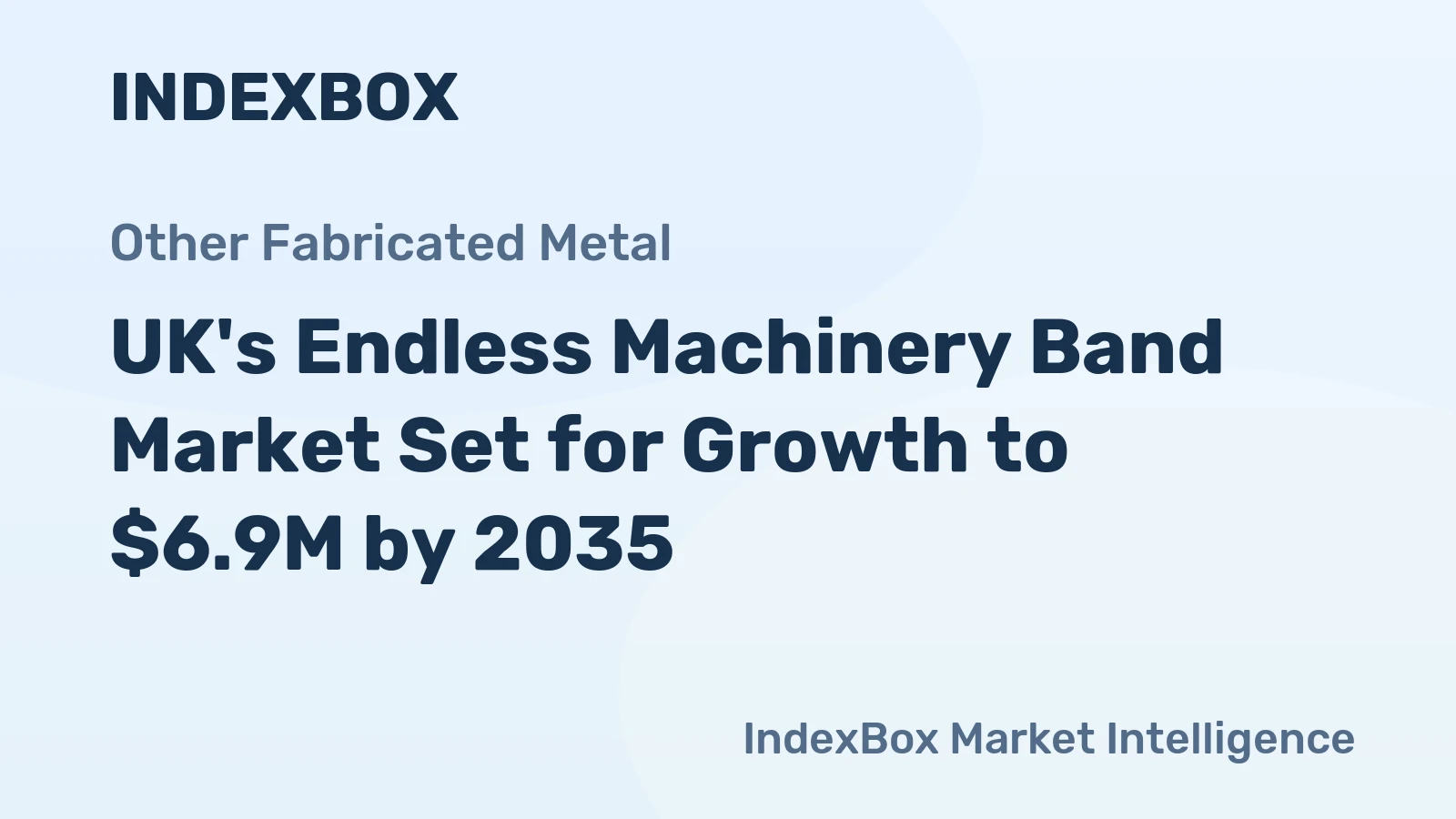 UK's Endless Machinery Band Market Set for Growth to $6.9M by 2035