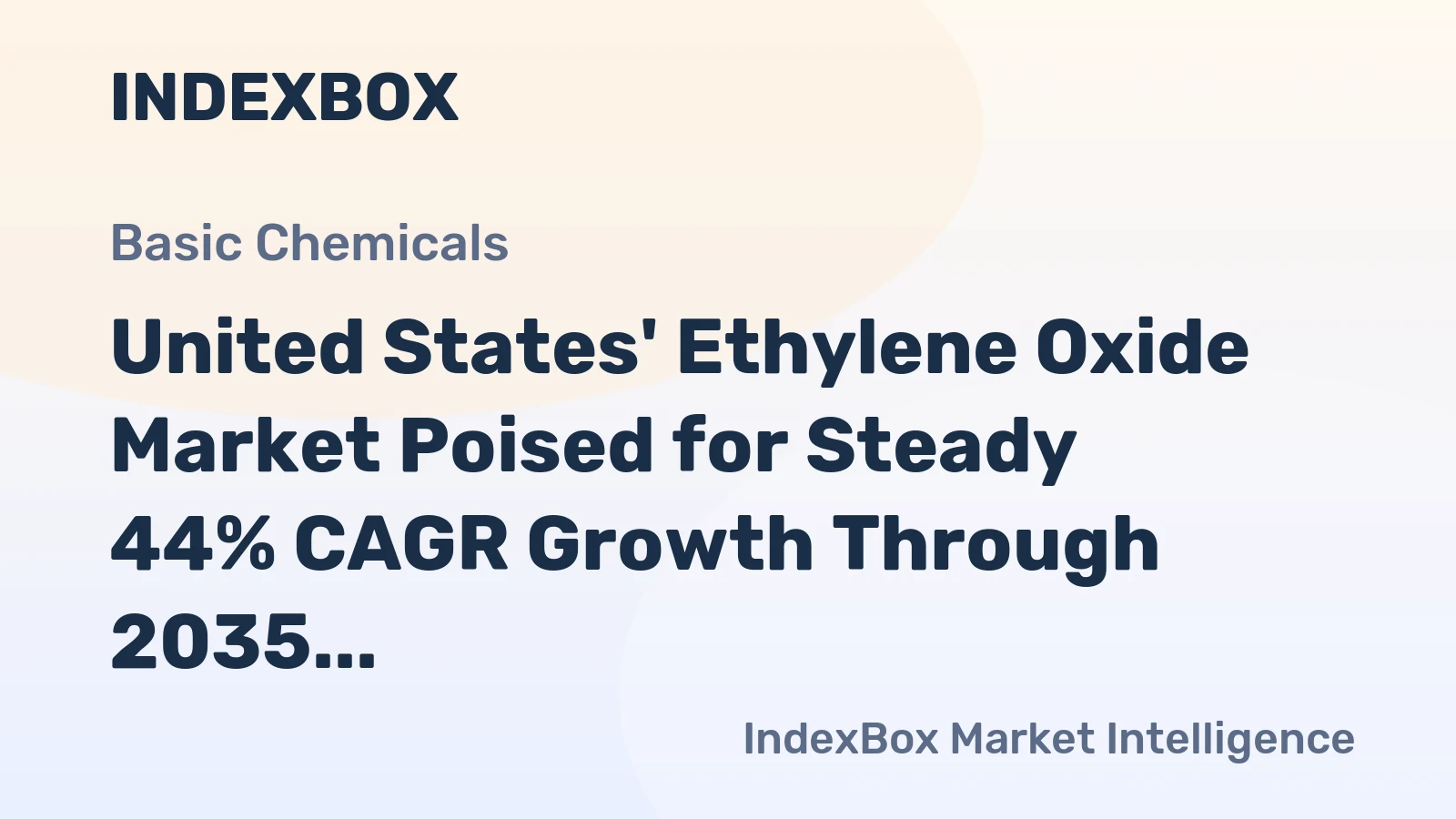 United States' Ethylene Oxide Market Poised for Steady 44% CAGR Growth Through 2035