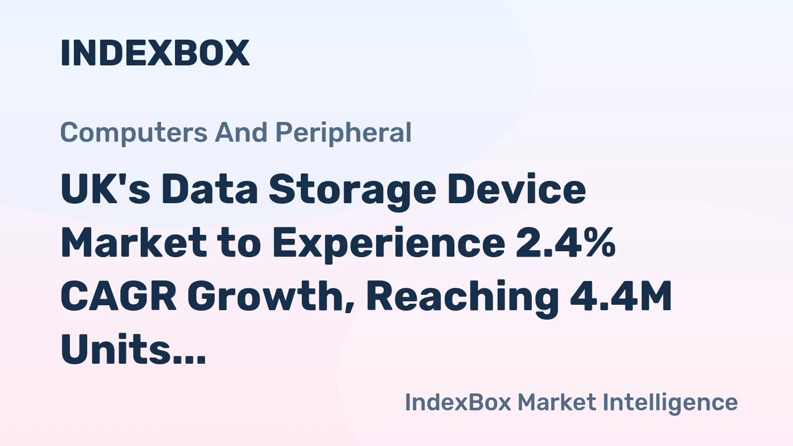 UK's Data Storage Device Market to Experience 2.4% CAGR Growth, Reaching 4.4M Units by 2035
