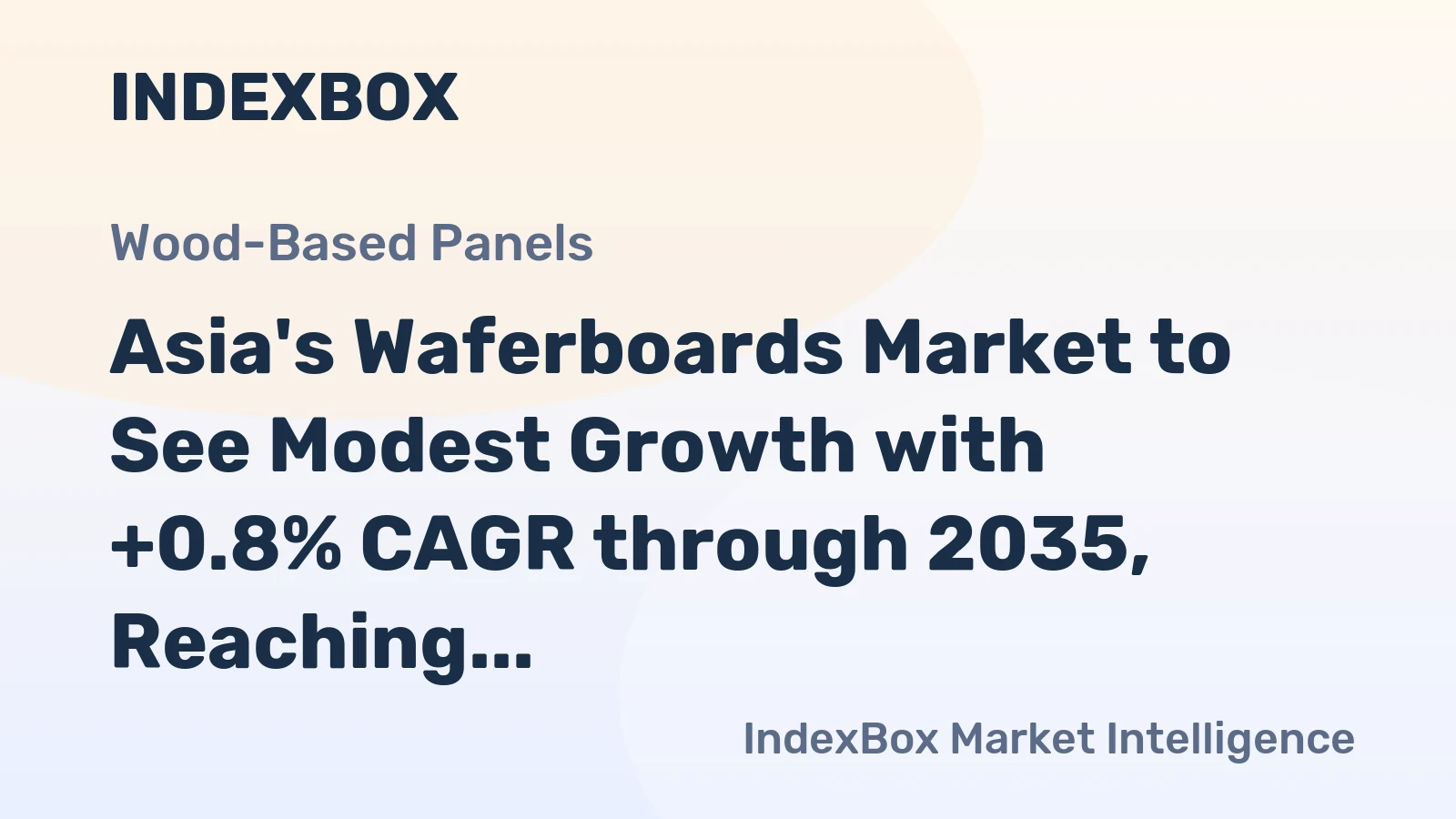 Asia's Waferboards Market to See Modest Growth with +0.8% CAGR through 2035, Reaching $21.2B in Value
