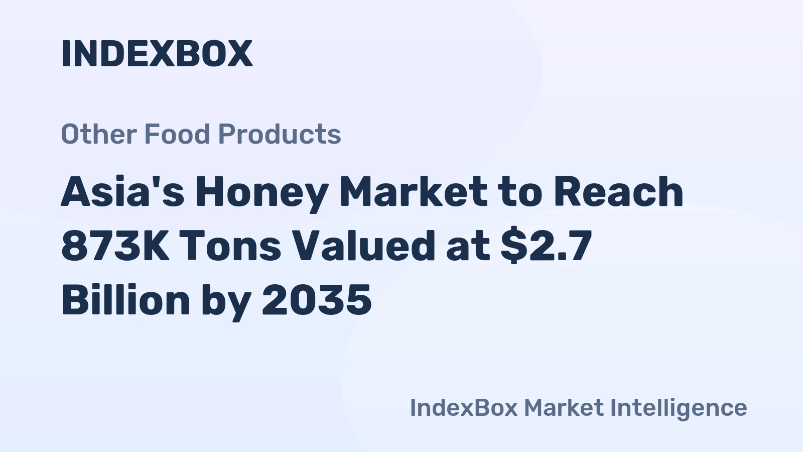 Asia's Honey Market to Reach 873K Tons Valued at $2.7 Billion by 2035