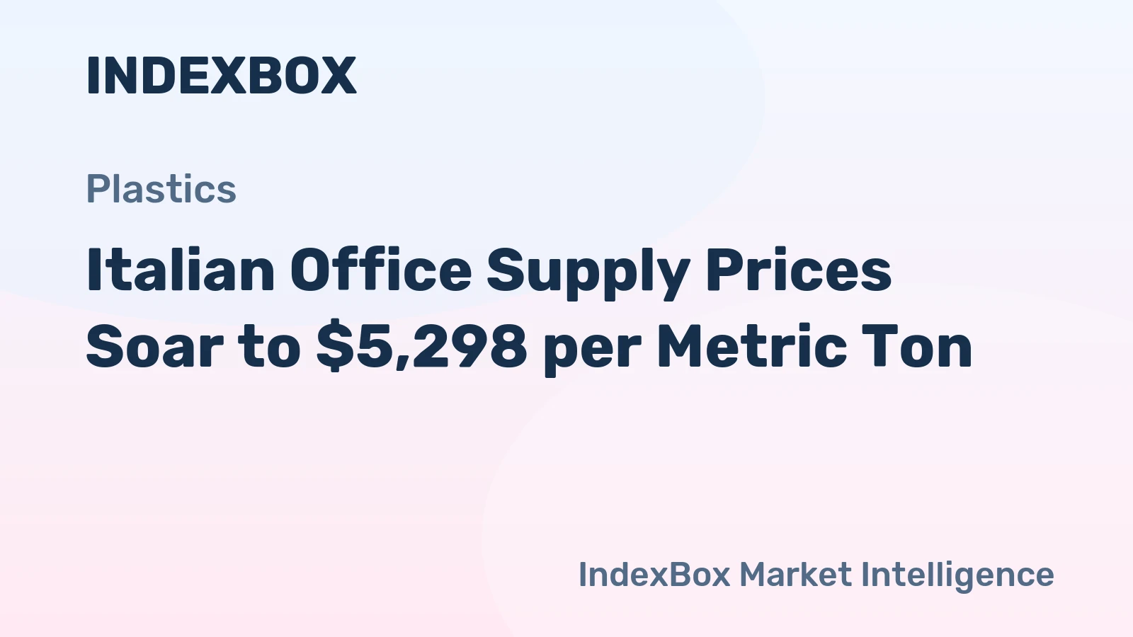 Italian Office Supply Prices Soar to $5,298 per Metric Ton