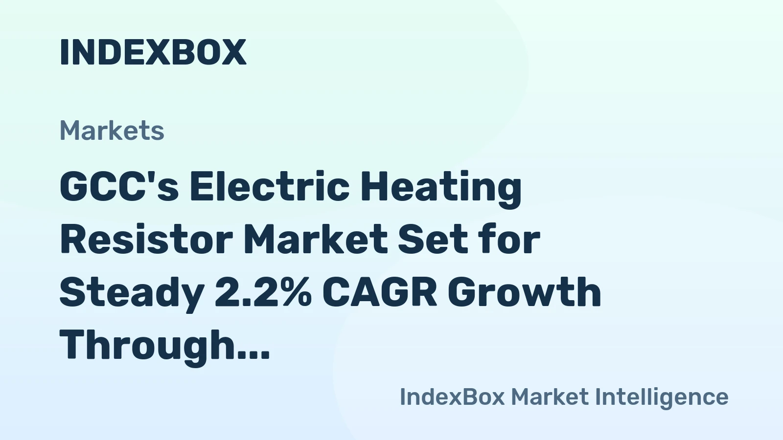 GCC's Electric Heating Resistor Market Set for Steady 2.2% CAGR Growth Through 2035