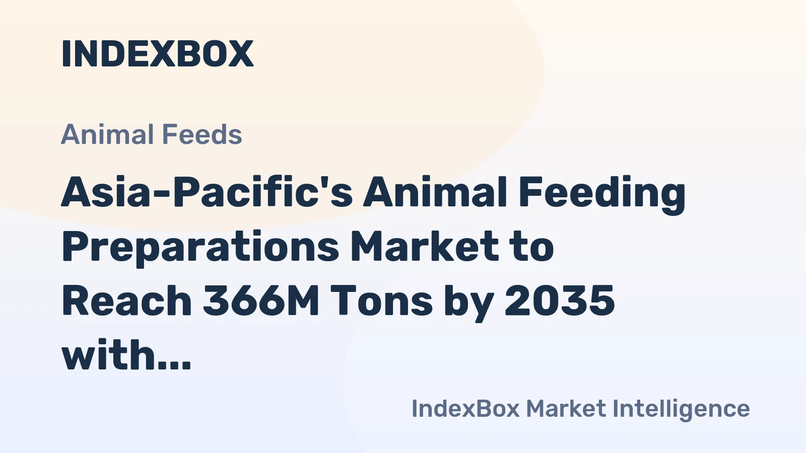 Asia-Pacific's Animal Feeding Preparations Market to Reach 366M Tons by 2035 with $726.3B in Value
