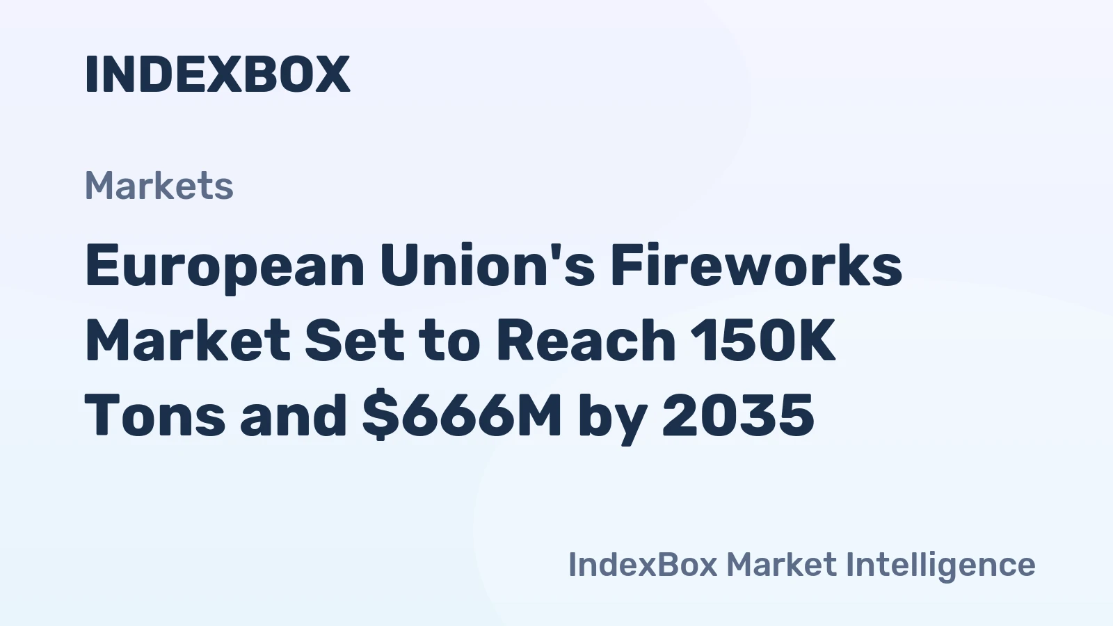 European Union's Fireworks Market Set to Reach 150K Tons and $666M by 2035