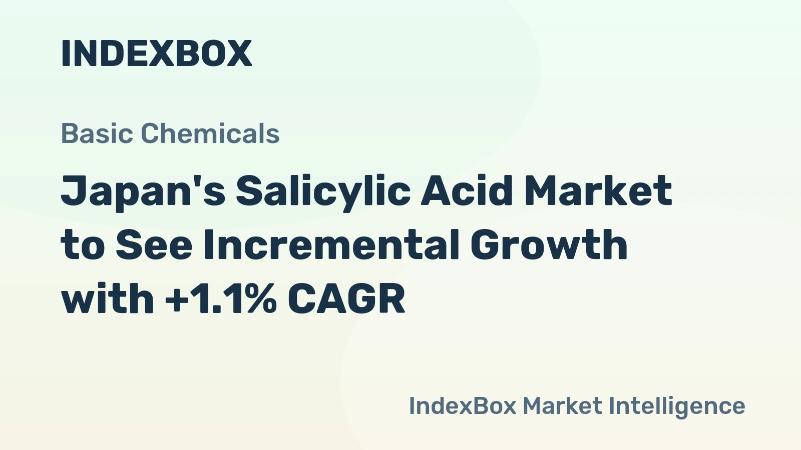 Japan's Salicylic Acid Market to See Incremental Growth with +1.1% CAGR