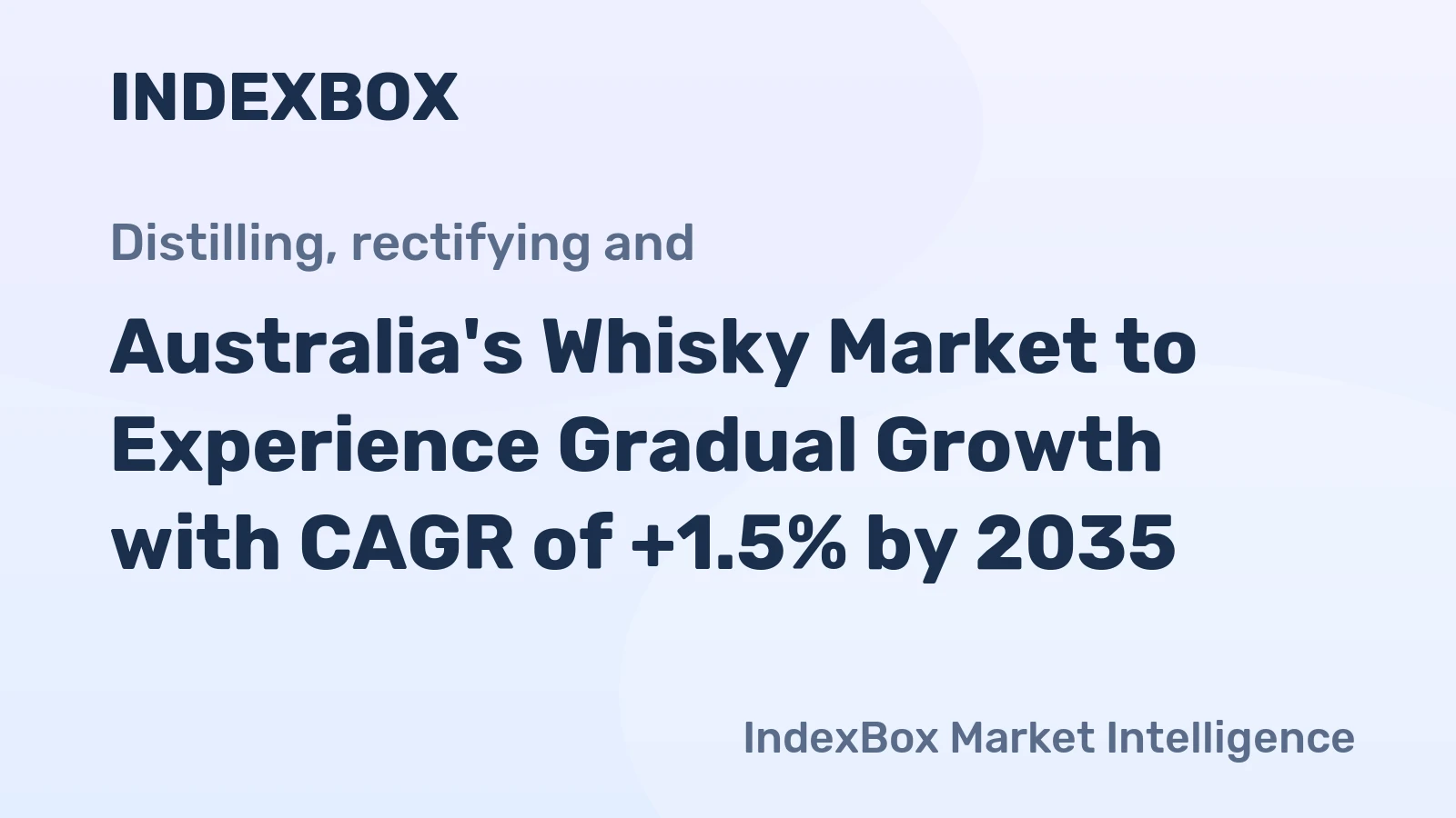 Australia's Whisky Market to Experience Gradual Growth with CAGR of +1.5% by 2035