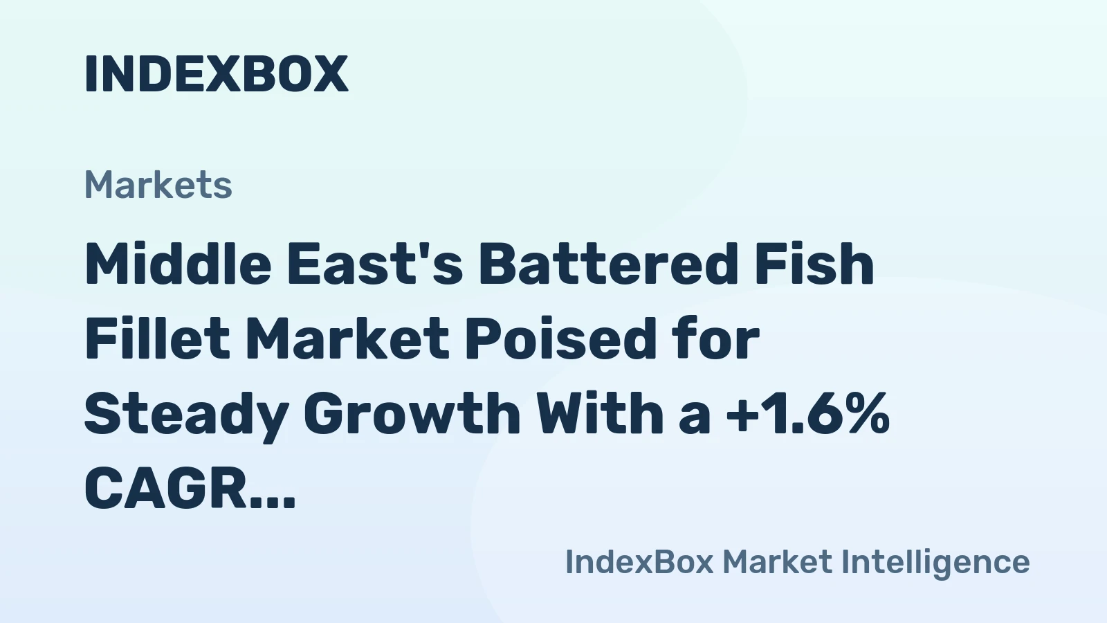 Middle East's Battered Fish Fillet Market Poised for Steady Growth With a +1.6% CAGR in Value Through 2035