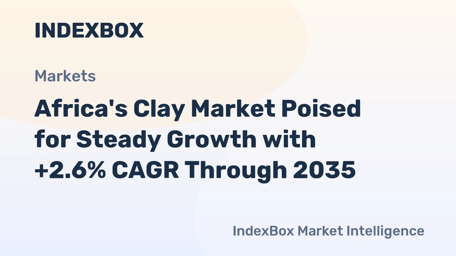 Africa's Clay Market Poised for Steady Growth with +2.6% CAGR Through 2035