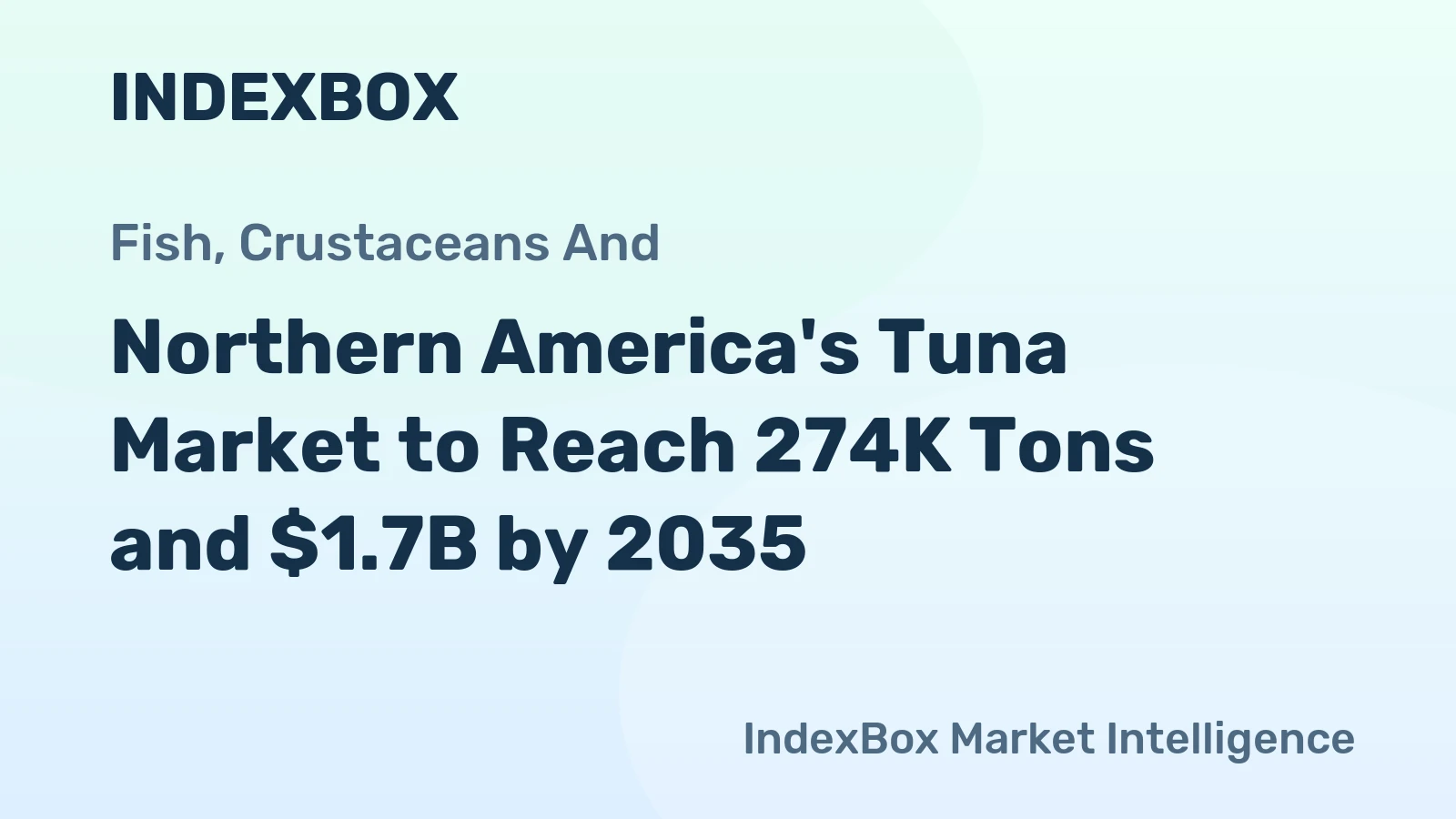 Northern America's Tuna Market to Reach 274K Tons and $1.7B by 2035