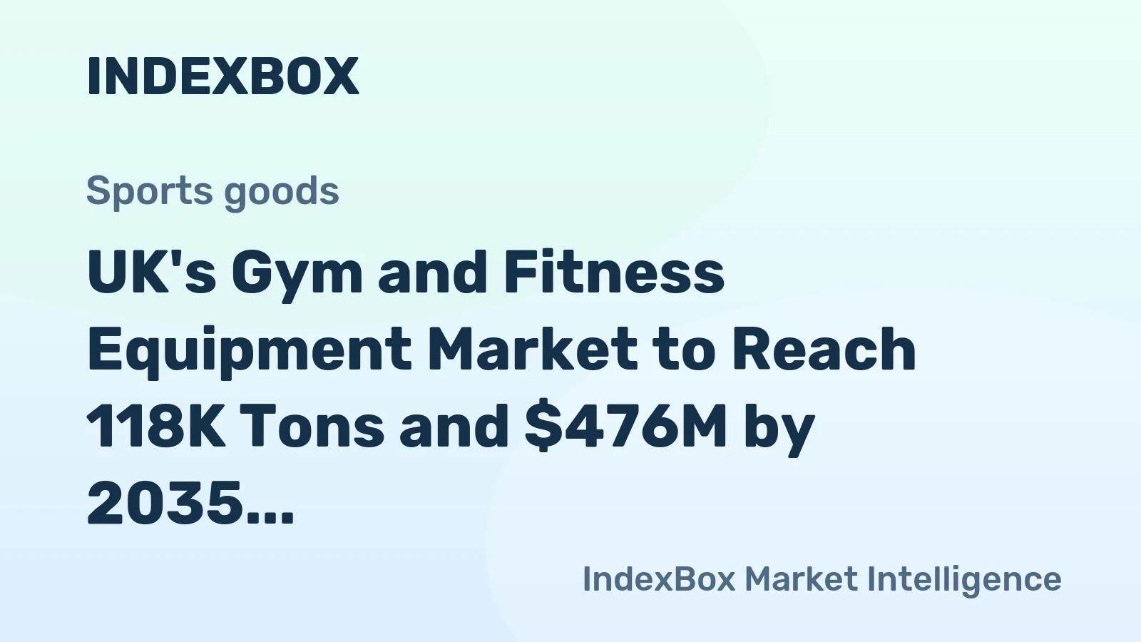 UK's Gym and Fitness Equipment Market to Reach 118K Tons and $476M by 2035
