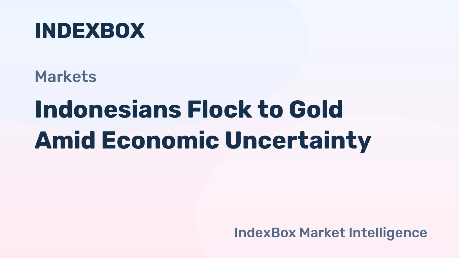 Indonesians Flock to Gold Amid Economic Uncertainty