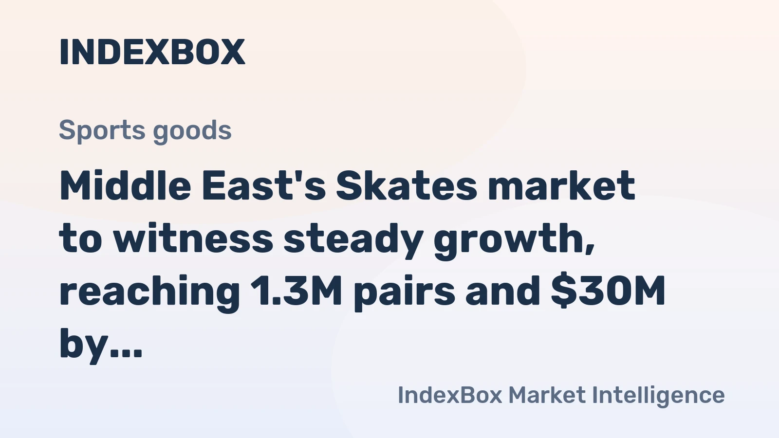 Middle East's Skates market to witness steady growth, reaching 1.3M pairs and $30M by 2035
