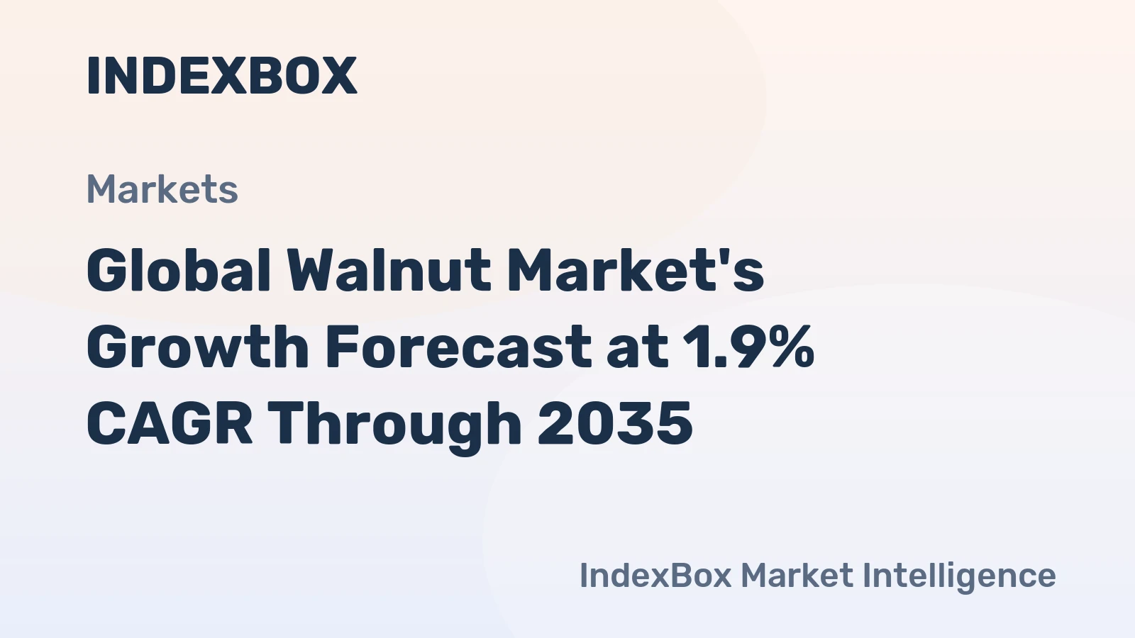 Global Walnut Market's Growth Forecast at 1.9% CAGR Through 2035