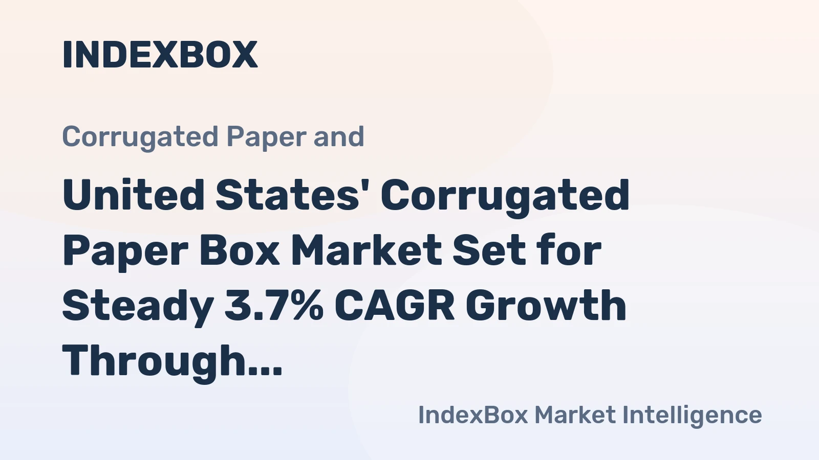 United States' Corrugated Paper Box Market Set for Steady 3.7% CAGR Growth Through 2035
