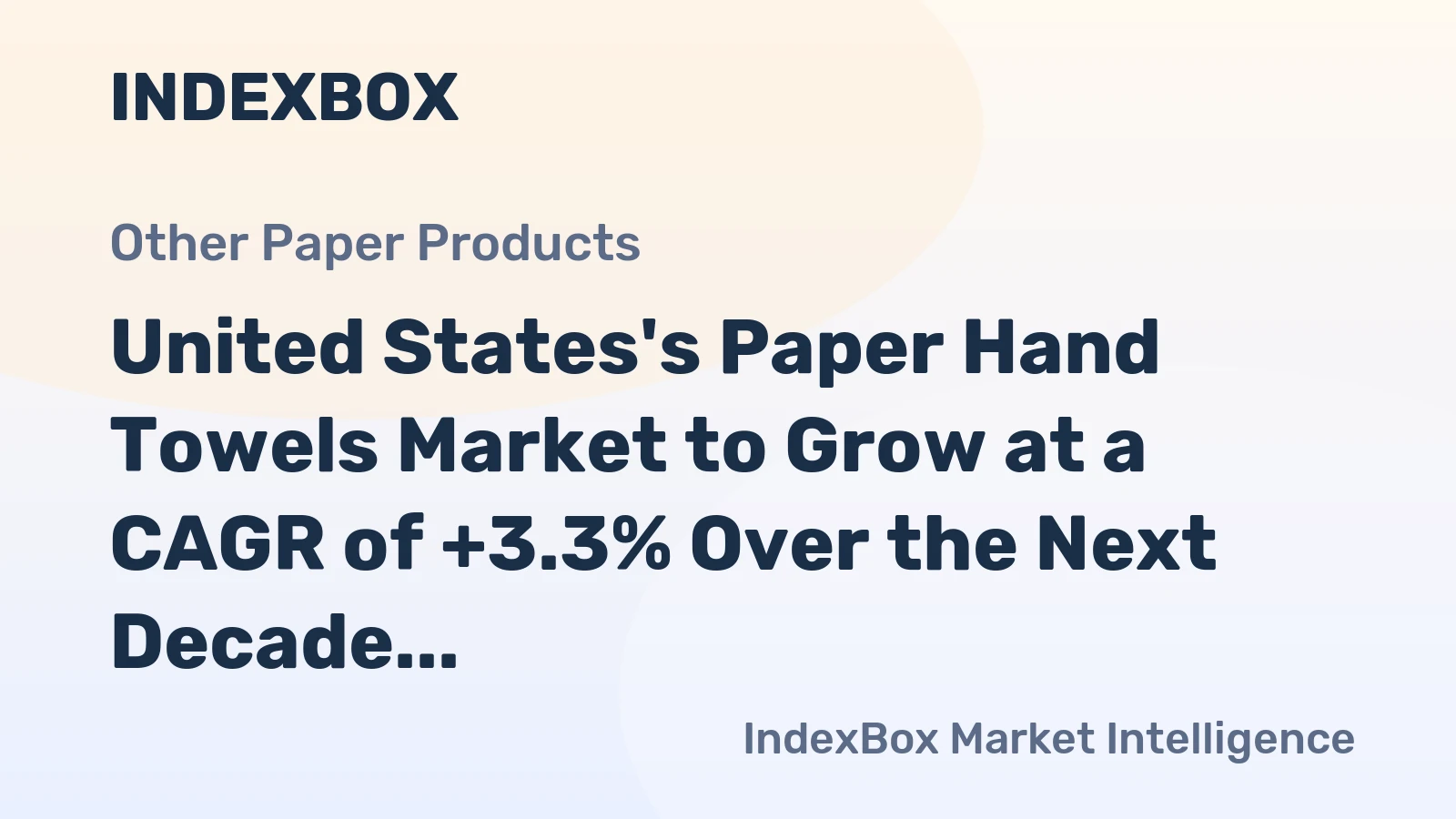 United States's Paper Hand Towels Market to Grow at a CAGR of +3.3% Over the Next Decade